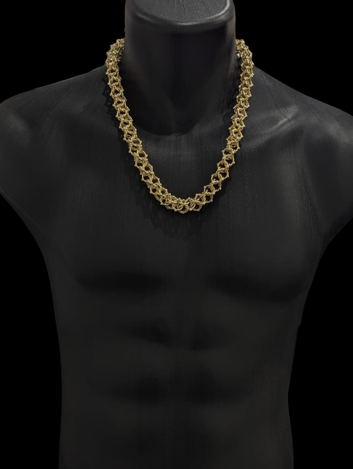 Collier Maille Cyclone 14 mm 60 cm – AGR Bijoux