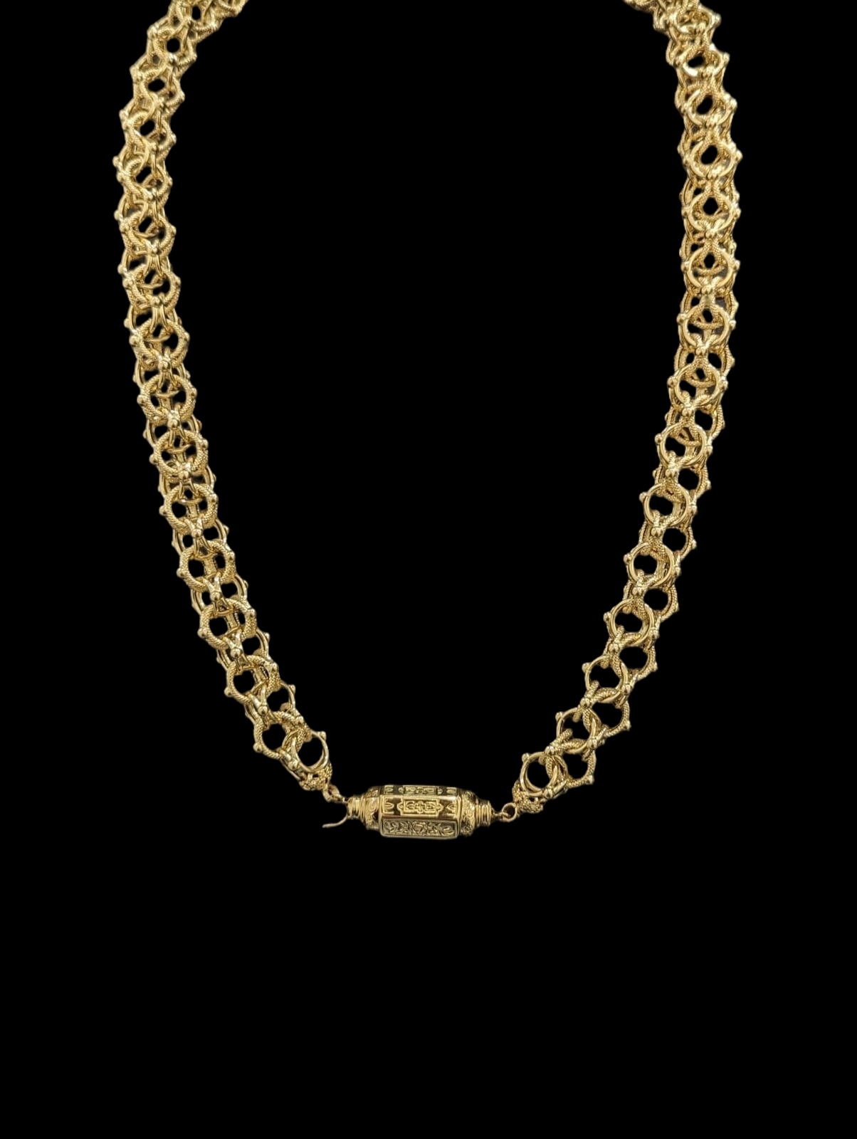 Collier Maille Cyclone 14 mm 64 cm Avec Barillet – AGR Bijoux