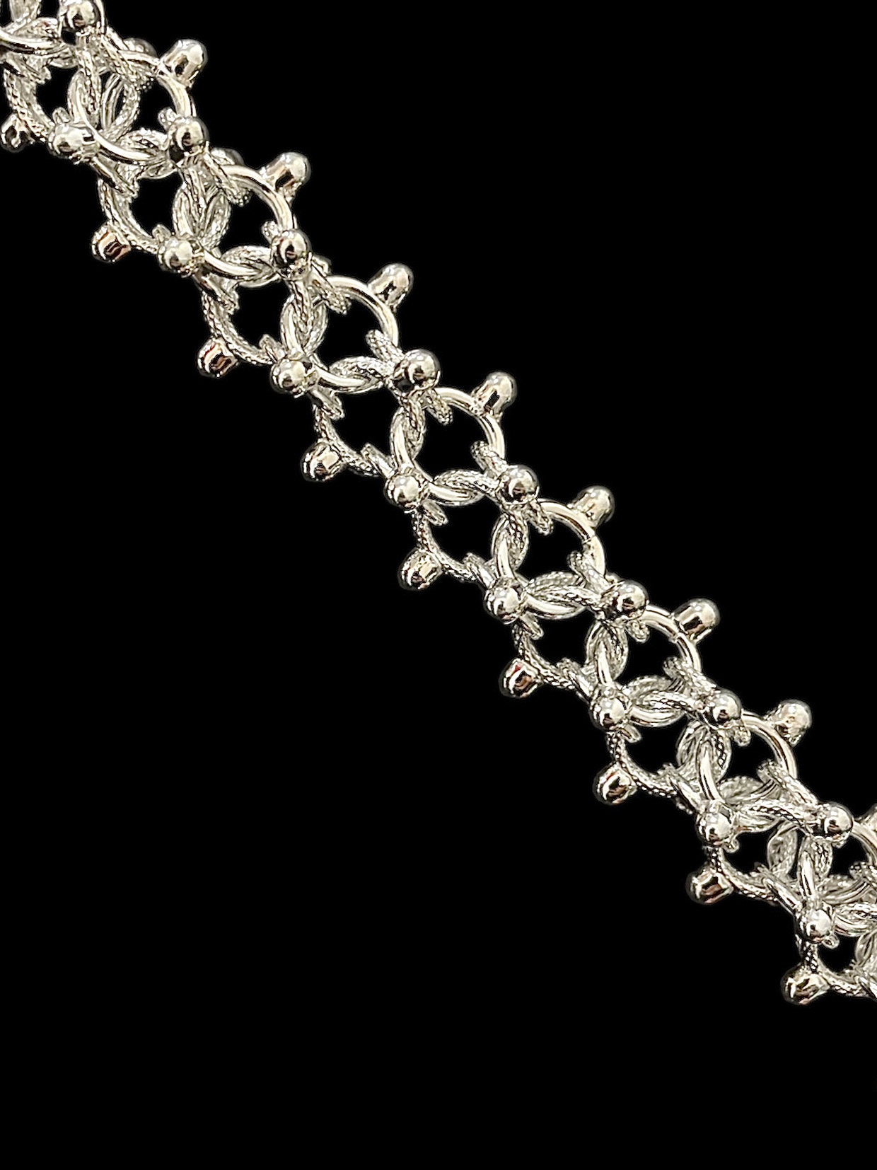 Collier Cyclone Lisse/Sablé 16 mm 70 cm – AGR Bijoux